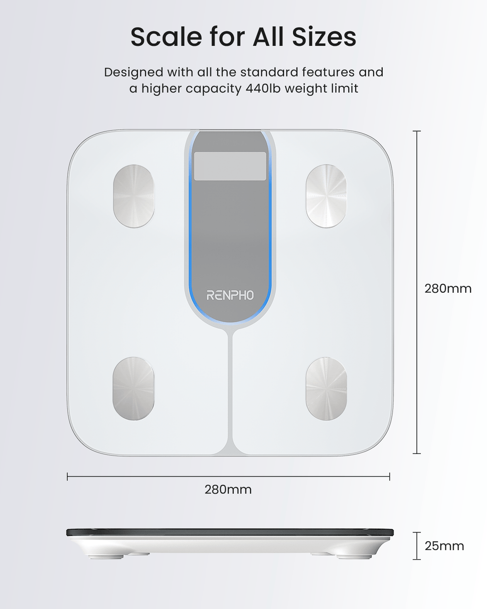 RENPHO Elis 1C – Smart Körperwaage mit App & 13 Messwerten – NooMii